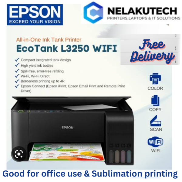 epson eco tank L3250 AIO Wireless printer – NELAKUTECH ENTERPRISE